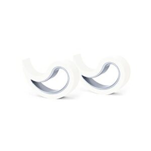 2-pack stoppy white window stopper - door stopper - door wedge - door hook - window clamp