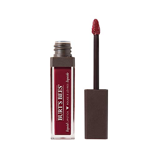 Burt's Bees 100% Natural Glossy Liquid Lipstick, Rushing Rose, 1 Tube