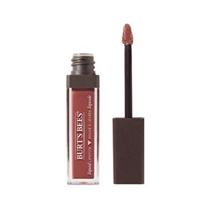 burt's bees 100% natural glossy liquid lipstick, tidal taupe, 1 tube