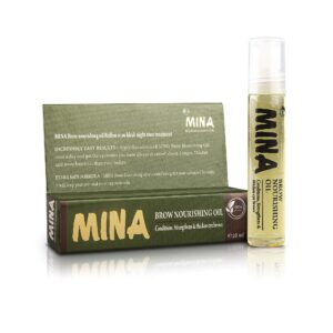 mina ibrow nourishing oil stimulate growth for eyebrow, eye lashes, hair, skin moisturizer(10 ml)