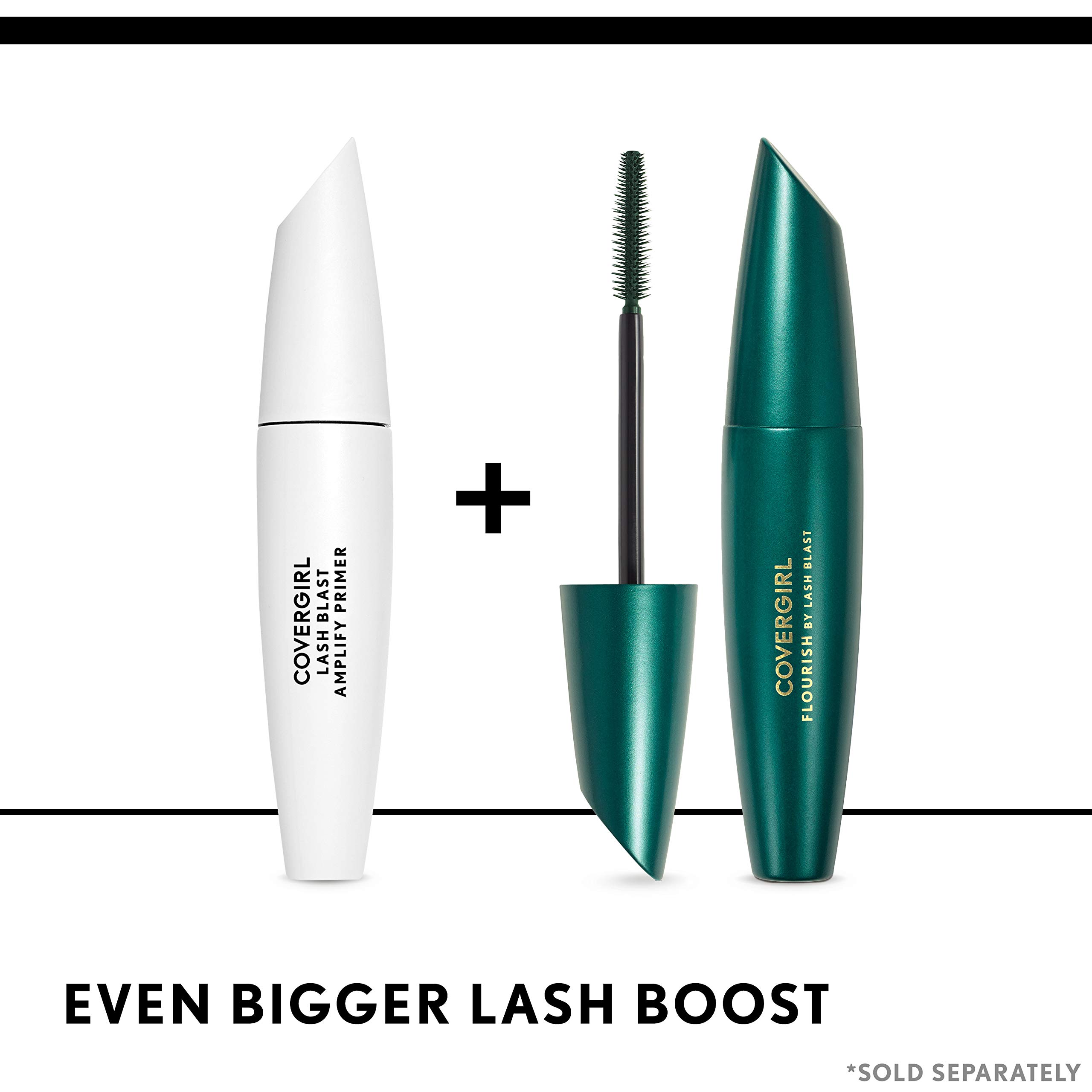 COVERGIRL Flourish Blast Mascara, Deep Conditioning, Very Black 800, 0.4 Ounces,Mascara, Volume Mascara, Volume & Length Mascara, Lengthening Mascara, No Clumping or Smudging