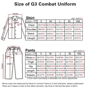 Emerson Airsoft Military bdu Tactical Suit Combat Gen3 Uniform Shirt Pants (Wolf Gray, X-Large)