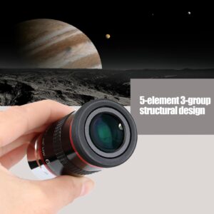 SVBONY Telescope Eyepiece, 68 Degree Ultra Wide Angle Eyepiece 6mm, High Definition Fully Coated Telescope Accessories for Planetary Observation