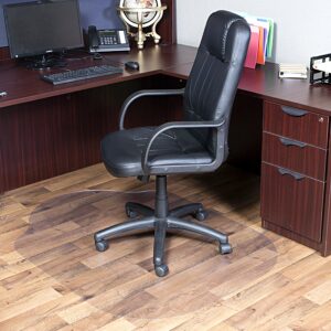 Evolve 36" x 48" Clear Office Chair Mat with Rounded Corners for Hard Floors, Made in The USA, 15150630