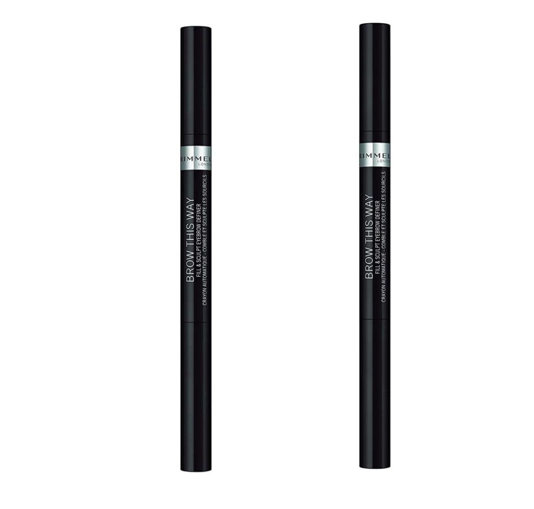 Rimmel Brow This Way Fill & Sculpt Eyebrow Definer, Soft Black