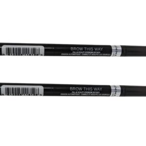 Rimmel Brow This Way Fill & Sculpt Eyebrow Definer, Soft Black