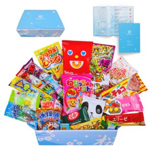 sakura box japanese snacks & candy 30 piece dagashi set gift (box)