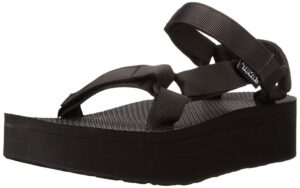 teva women's flatform universal black 9 m