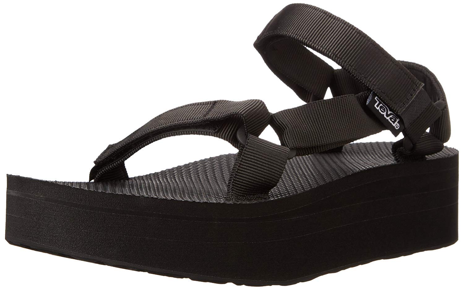 Teva Women's Flatform Universal Black 9 M