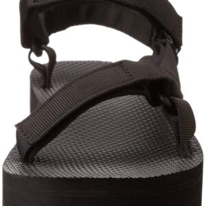 Teva Women's Flatform Universal Black 9 M