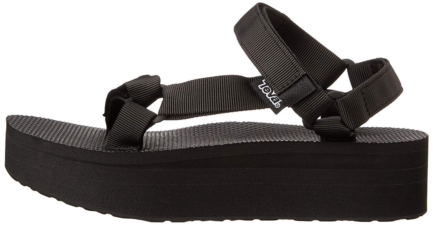 Teva Women's Flatform Universal Black 9 M