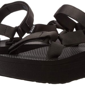 Teva Women's Flatform Universal Black 9 M