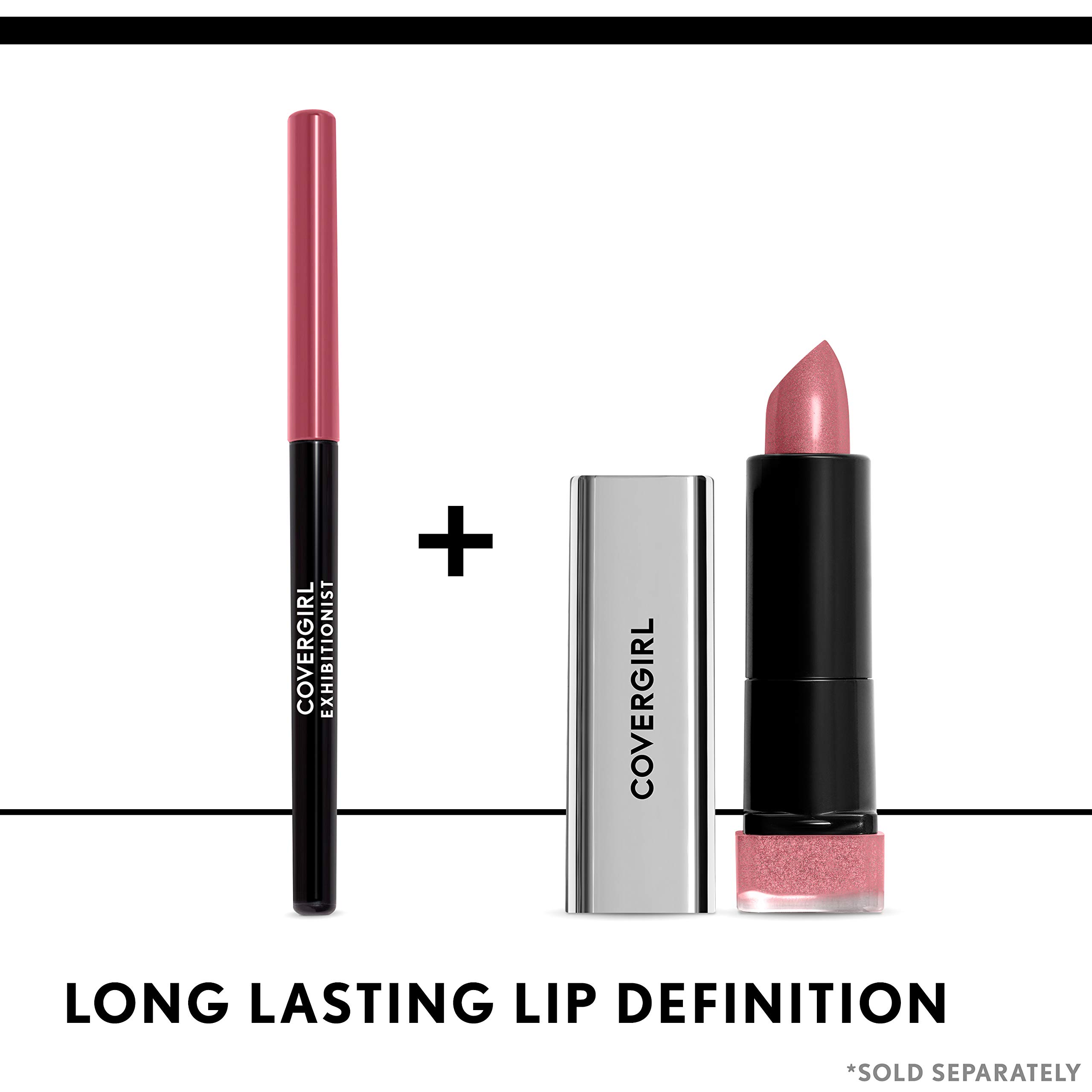 COVERGIRL - Exhibitionist All-Day Lip Liner, Retractable Tip, Easy application, Smudge, Transfer, Mask - Proof, 100% Cruelty-Free