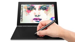 lenovo yoga book - fhd 10.1in android tablet - 2 in 1 tablet (intel atom x5-z8550 processor, 4gb ram, 64gb ssd), gunmetal, za0v0035us (pen not included) (renewed)