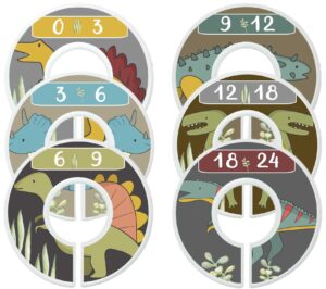 mumsy goose baby boy clothes dividers nursery closet dividers dinosaurs