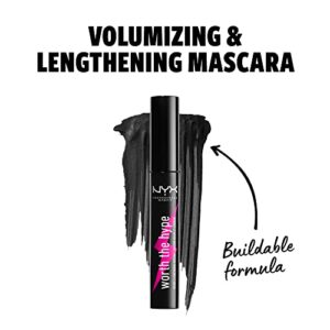 NYX PROFESSIONAL MAKEUP Worth The Hype Volumizing & Lengthening Mascara, Black