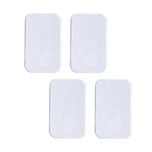 4pcs clear silicone false eyelash holder pads for eyelash extensions tools 3.54'' x 2''