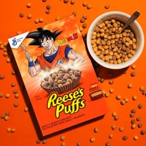 REESE’S PUFFS Chocolatey Peanut Butter Cereal, Kid Breakfast Cereal, Giant Size, 29 oz