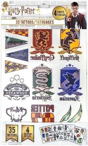 cinereplicas harry potter - temporary tattoos (35 tattoos) - official license