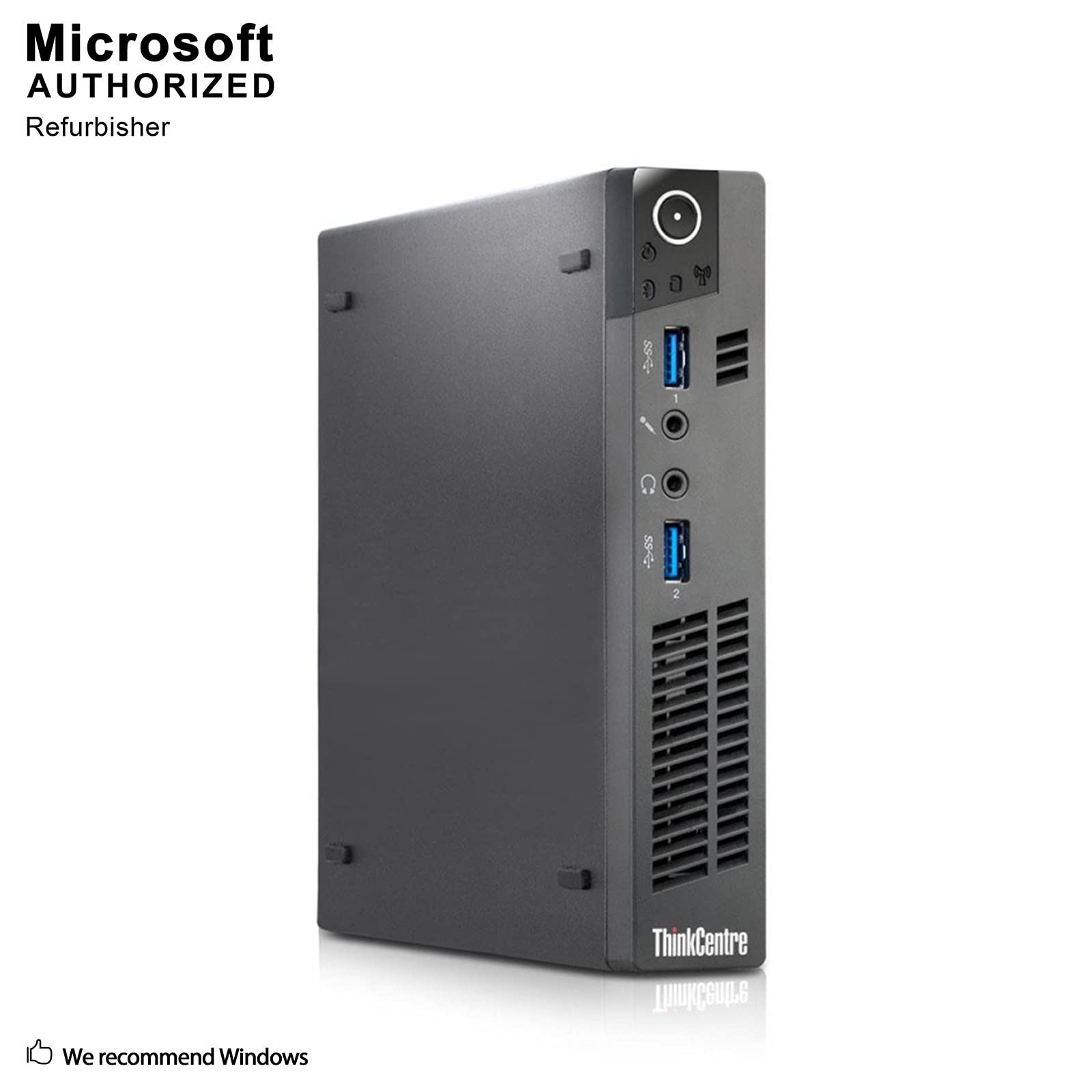 Fast Lenovo M92p Tiny Business Micro Tower Ultra Small Computer PC (Intel Core i5-3470T, 8GB Ram, 256GB SSD, WIFI, USB 3.0, VGA) Win 10 Pro (Renewed)