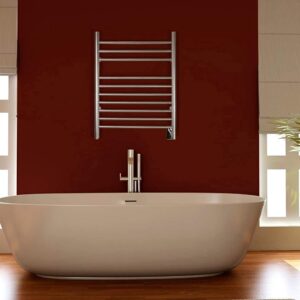 HEATGENE Towel Warmer Wall-Mounted Hardwired Heated Towel Rack Hot Towel Bar Brushed