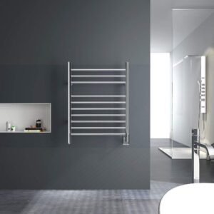 HEATGENE Towel Warmer Wall-Mounted Hardwired Heated Towel Rack Hot Towel Bar Brushed