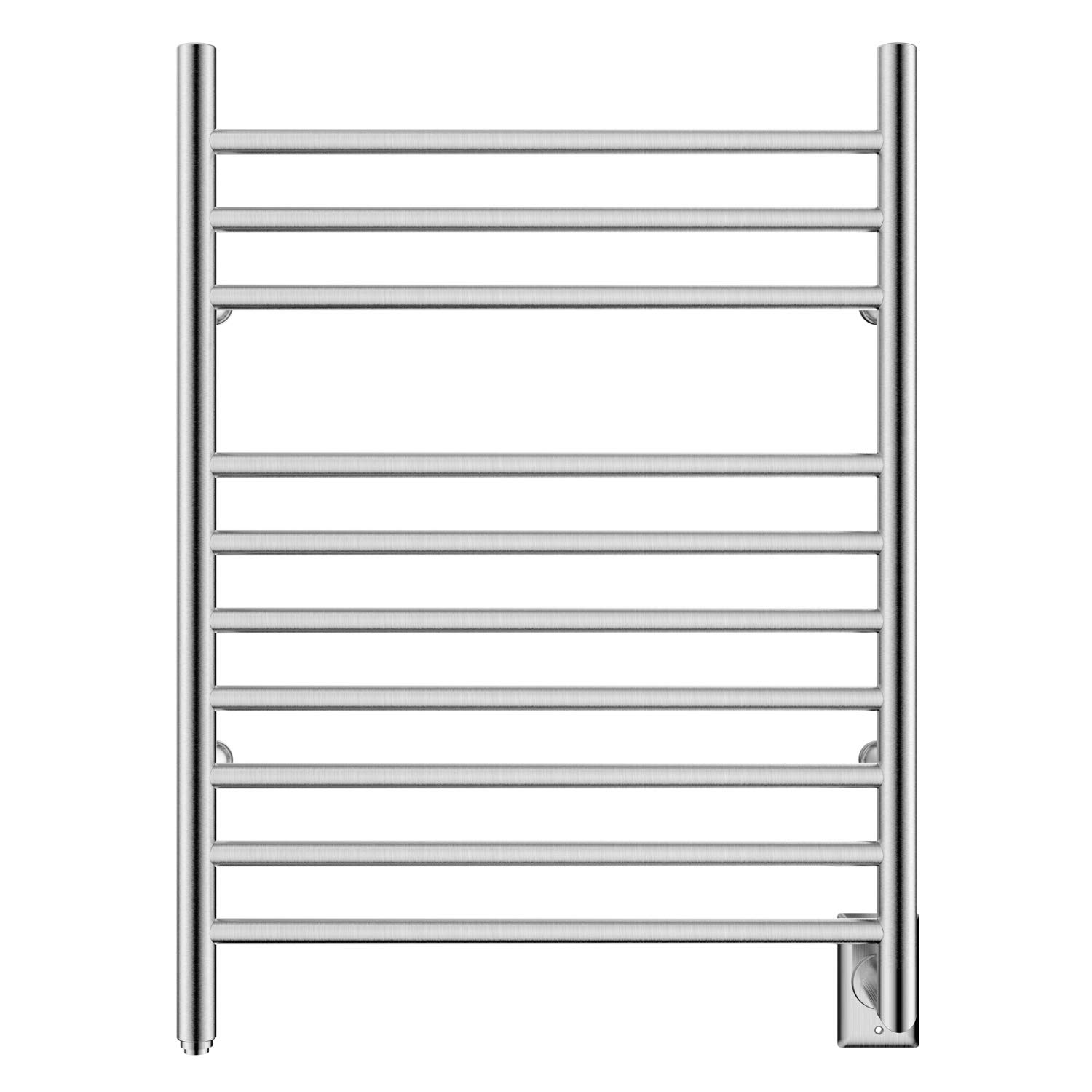 HEATGENE Towel Warmer Wall-Mounted Hardwired Heated Towel Rack Hot Towel Bar Brushed