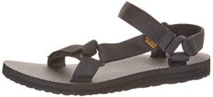 teva original universal women's sandals, black, 6