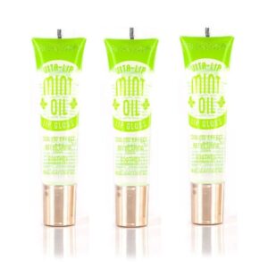 broadway vita-lip clear lip gloss 0.47oz/14ml (bclg0101- mint oil),pack of 3