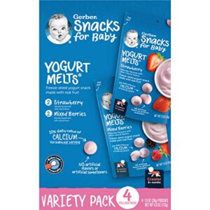 Gerber Yogurt Melts Variety Pack, 4 Oz, 4 Ct