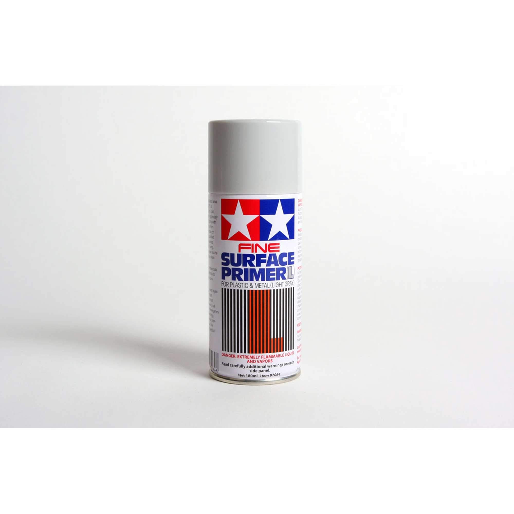 Tamiya Gray Fine Surface Primer L 180 ml Spray Can TAM87064 Lacquer Primers & Paints