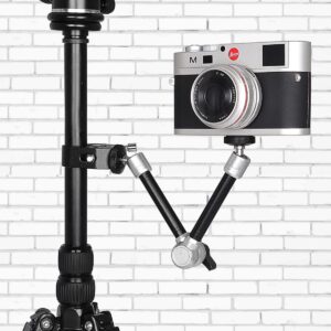 11" Adjustable Magic Arm DSLR Mirrorless Action Camera Camcorder Smartphone LCD Monitor Video Vlog Rig w/ Clamp Holder Mounts fit for GoPro iPhone