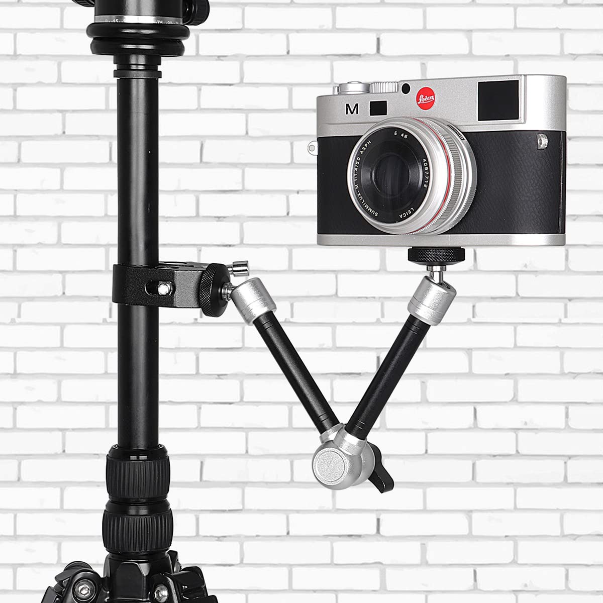 11" Adjustable Magic Arm DSLR Mirrorless Action Camera Camcorder Smartphone LCD Monitor Video Vlog Rig w/ Clamp Holder Mounts fit for GoPro iPhone