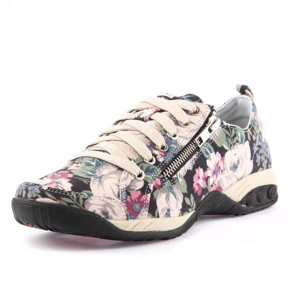 Therafit Sienna Women's Side Zip Sport Casual ShoeFloral / 8