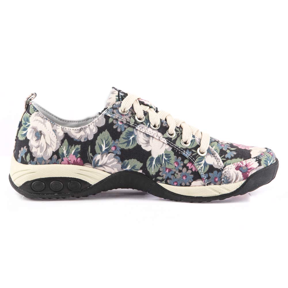 Therafit Sienna Women's Side Zip Sport Casual ShoeFloral / 8