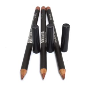 3 pcs x italia 1033 natural brown ultra fine eye liner pencil lip gray eyeliner set + free zipbag