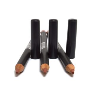 3 Pcs x Italia 1033 Natural Brown Ultra Fine Eye liner Pencil Lip Gray Eyeliner Set + Free ZipBag