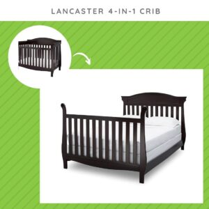 Full-Size Conversion Kit Bed Rails for Lancaster Crib by Delta Children - #0050 (Dark Chocolate - 207)