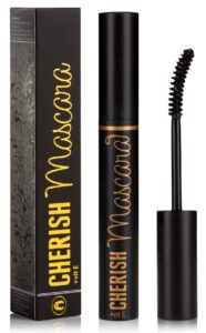 lengtening hypoallergenic cherish mascara with vitamin e | premium deep black color gluten free volumizing eye mascara with vitamins makes perfect natural bold eyelashes and care your sensitive eyes