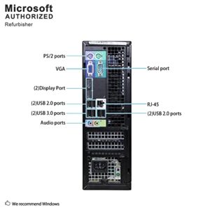 Dell 7020 Business High Performance SFF Desktop Computer PC (Intel Core i5 4570 3.2GHz,16G DDR3,240G SSD,DVD,WIFI,HDMI,DP Port,VGA,USB 3.0,Bluetooth 4.0,W10P64)(Renewed)