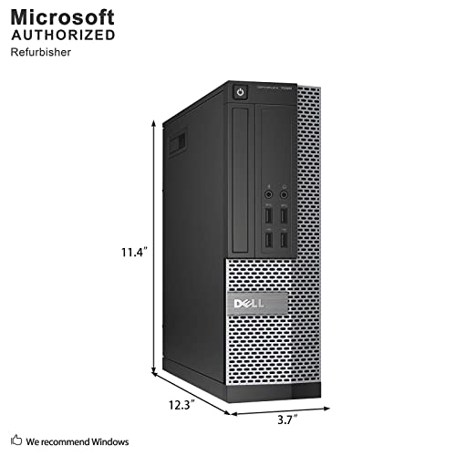 Dell 7020 Business High Performance SFF Desktop Computer PC (Intel Core i5 4570 3.2GHz,16G DDR3,240G SSD,DVD,WIFI,HDMI,DP Port,VGA,USB 3.0,Bluetooth 4.0,W10P64)(Renewed)