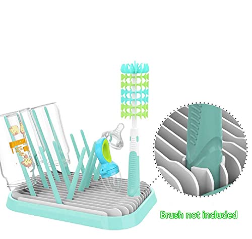 ComfZtar Baby Bottle Drying Rack Dryer Space Saving Travel Holder for Pump Cup Plastic Accessories