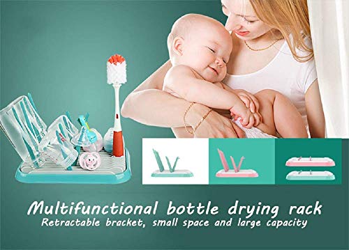 ComfZtar Baby Bottle Drying Rack Dryer Space Saving Travel Holder for Pump Cup Plastic Accessories