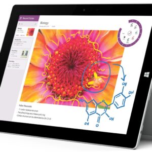 Microsoft Surface 3 7G6-00001 10.8 Inch 128 GB SSD Tablet (Silver) (Renewed)