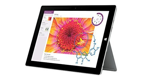 Microsoft Surface 3 7G6-00001 10.8 Inch 128 GB SSD Tablet (Silver) (Renewed)