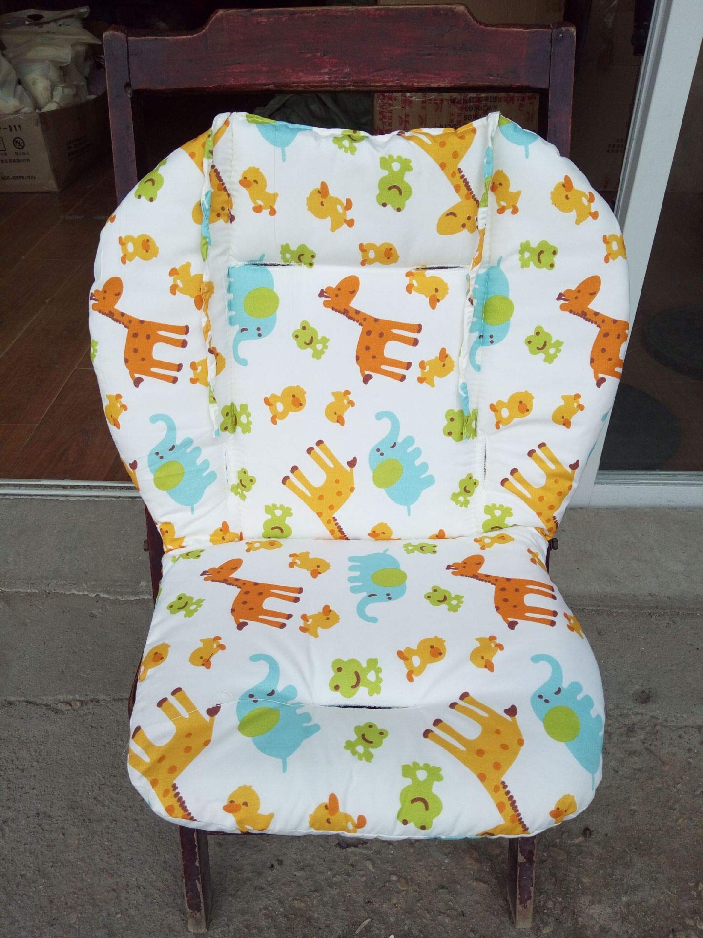 Twoworld Baby High Chair Seat Cushion Liner Mat Pad Cover Animal Breathable