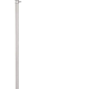 Regency Hill Jenson Traditional Adjustable Pharmacy Light Floor Lamp Swing Arm Standing Base 54" Tall Brushed Nickel Silver Metal for Living Room Reading House Bedroom Home Office