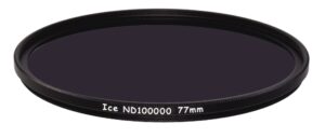 ice 77mm nd100000 optical glass filter neutral density 16.5 stop nd 100000 77