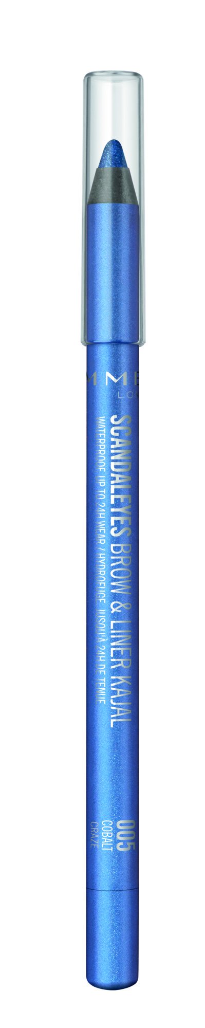 Rimmel Scandaleyes Waterproof Brow and Liner Kajal, Cobalt Craze