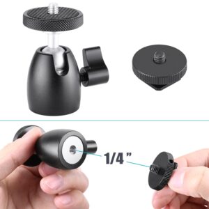 Neewer 360 Degree Rotating Vertical Smartphone Holder with Ball Head for iPhone X 8 7 Plus 7 6 Plus, Samsung S8 S7 S6 and Other Phones Width Between 1.9-3.9 Inches/4.8-10 cm (Black)